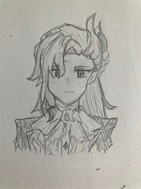 I Drew Neuvilette On The Plane Genshin Impact Hoyolab