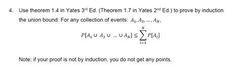 solved use theorem 1 4 in yates 3rd ed theorem 1 7 in