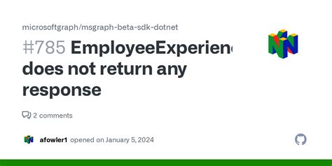 Employeeexperiencecommunitiespostasync Does Not Return Any Response