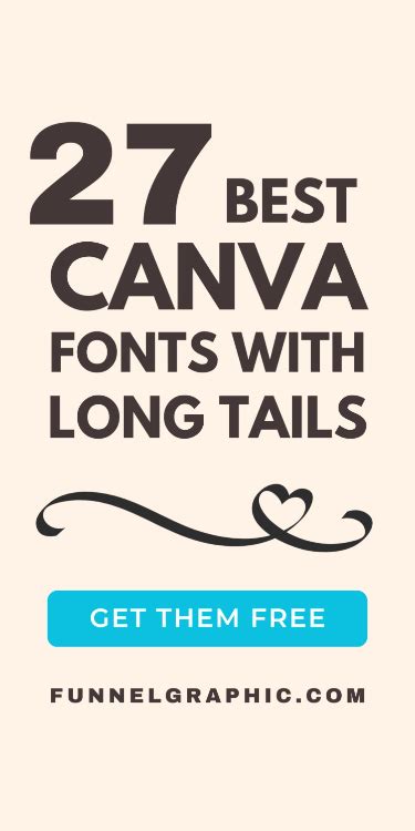 Top 27 Free Canva Fonts With Elegant Long Tails Best Free Handwritten