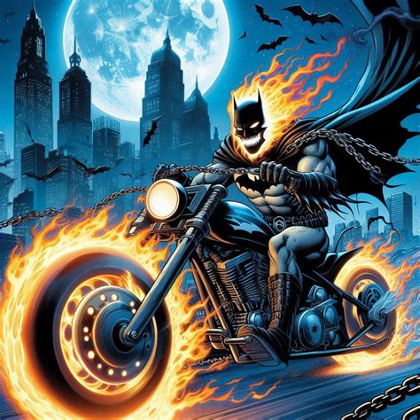 Batman As Ghost Rider By Disneydark On Deviantart