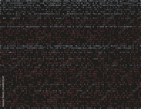 Corrupted Source Code Modern Vector Illustration About Computer