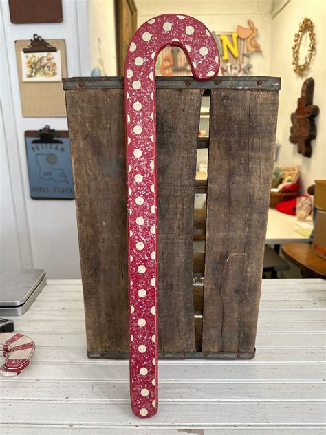 Jumbo Wooden Candy Cane The Pelican Girls