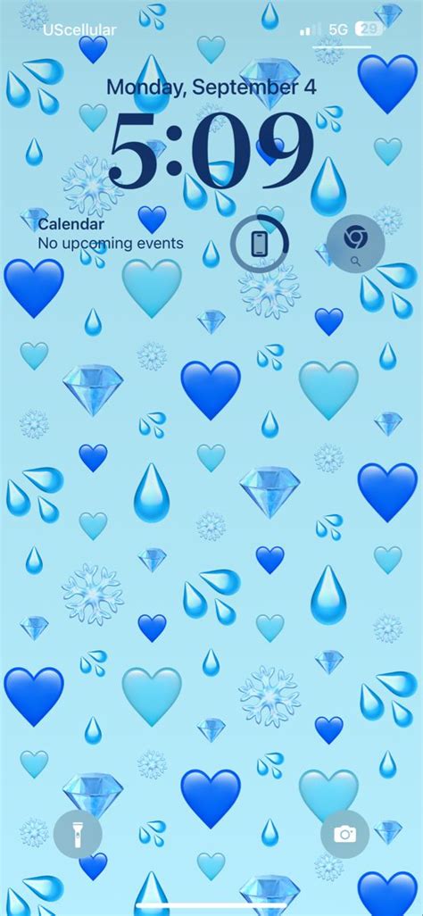 Blue Lock Screen App Layout Aesthetic Iphone Wallpaper Iphone Wallpaper