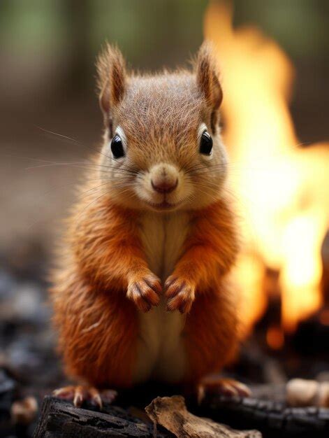 Premium Photo A Peculiar Squirrel