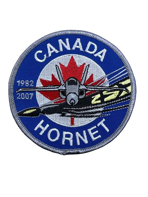 Canadian Forces Rcaf Canada Hornet 25th Anniversary Colour Crest Patch