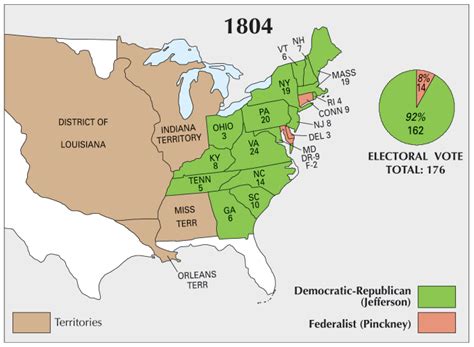 Map Of The United States In 1804