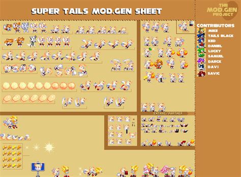 Super Tails Modgen Sheet 5 3 1 By Darck3661 On Deviantart