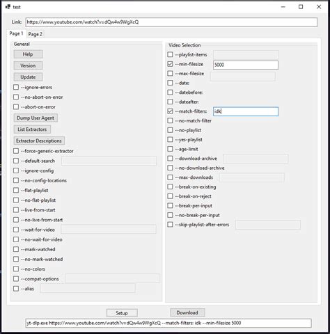 Started Developing A Small Portable Windows GUI Frontend For Yt Dlp Would You Guys Be