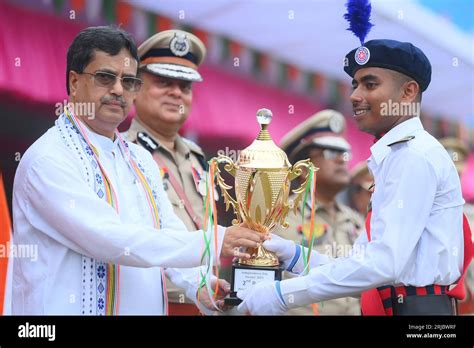 Tripura Chief Minister Manik Saha Distributes Awards And Medals To The