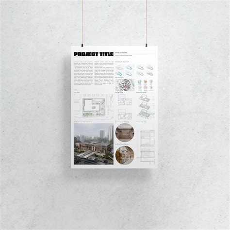 Architecture Presentation Board Templates Canva A1 Presentation Board Layout Template Etsy