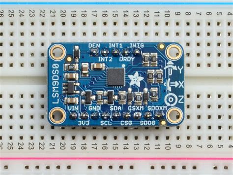 Assembly Adafruit Lsm9ds0 Accelerometer Gyro Magnetometer 9 Dof Breakouts Adafruit