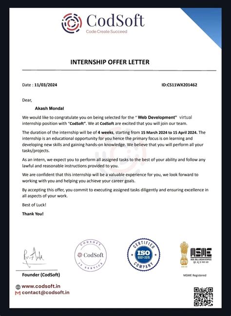 Akash Mondal On Linkedin Codsoft Internship2024