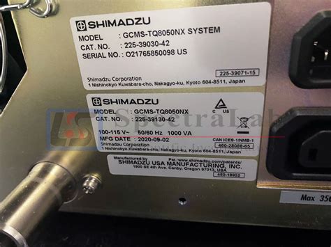Shimadzu Tq8050 Nx Gc Ms Ms With Nexis Gc 2030 And Aoc 20i Aoc 20s Plus Autosampler Spectralab