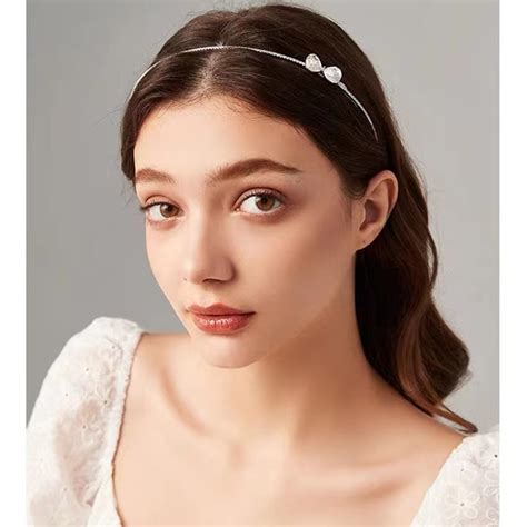 Лента за коса, Метал/Циркон, 15,2x12,5 см, Сребрист - eMAG.bg