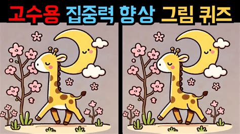 【다른그림찾기】 당신의 기억력을 시험해보세요 【틀린그림찾기】 Youtube