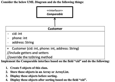Solved Consider The Below UML Diagram And Do The Following Chegg Com
