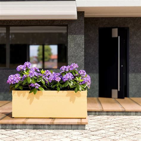 Fibre 36 Inch Gt Rectangular Beige Garden Planter At ₹ 3705piece In