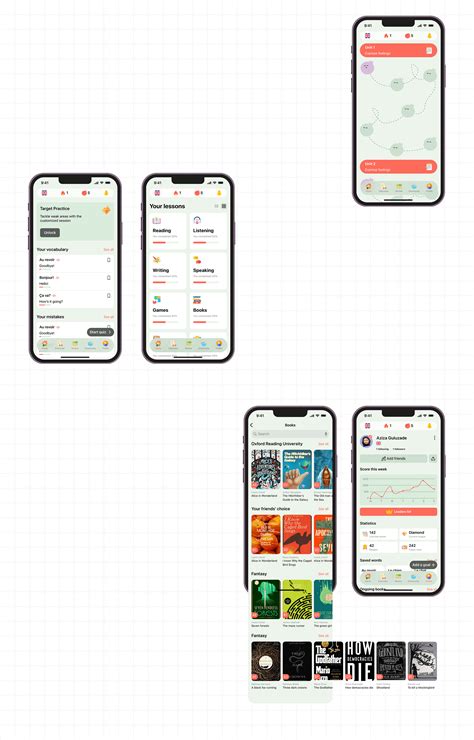 Talkie Language Learning App UI UX Case Study Behance