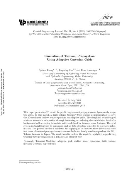 Pdf Simulation Of Tsunami Propagationpdf Dokumentips