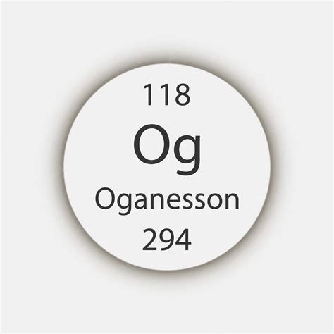 Premium Vector Oganesson Symbol Chemical Element Of The Periodic