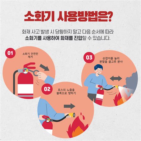 대한안전교육협회 대한안전교육협회와 함께 알아보는 🔥올바른 소화기 사용방법🔥 갑작스러운 화재 발생 시