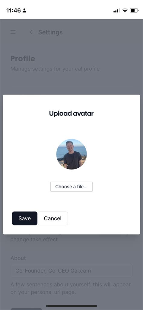 Settings Wrong Button Layout In Avatar Uploader And Z Index Bug · Issue 4697 · Calcom