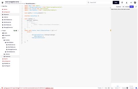 Bottom Tab Navigator Issue React Navigation React Navigation GitHub