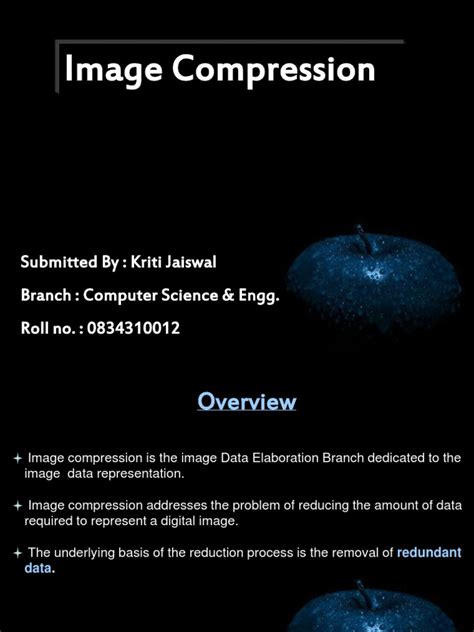 Image Compression Ippt Data Compression File Format