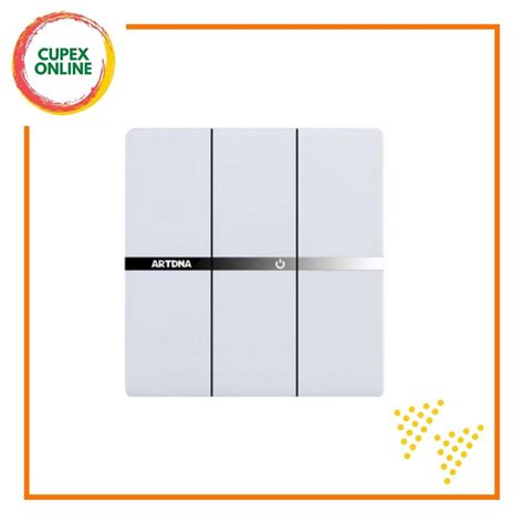 ARTDNA A38 10A 3 Gang 1 Way Switch With LED Indicator Cupex Shopee Malaysia