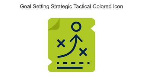 Goal Setting Strategic Tactical Colored Icon In Powerpoint Pptx Png And Editable Eps Format Ppt