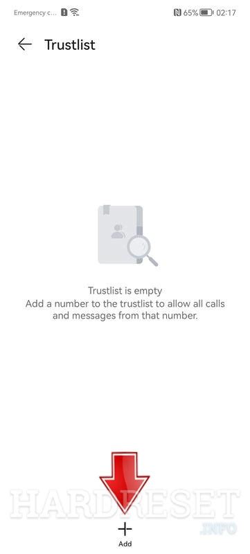 Whitelist Number Huawei Nova Y70 How To