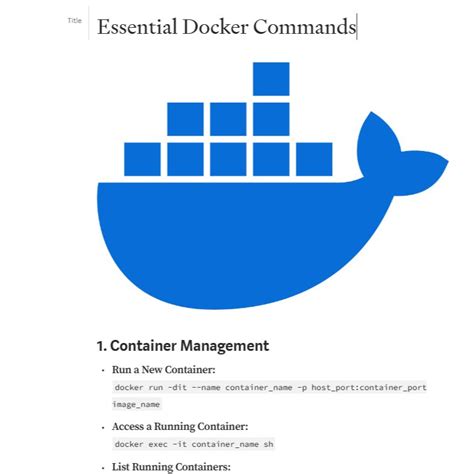 Ankush Singour On Linkedin Essential Docker Commands Link