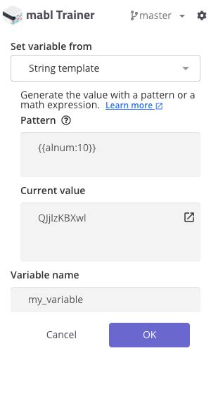 Creating Variables In The Mabl Trainer Mabl Help