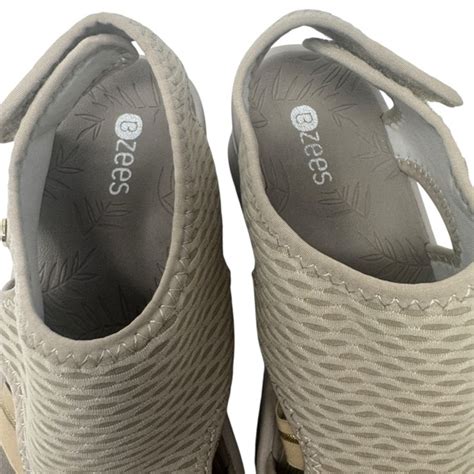 Bzees Shoes Bzees Stellar Wedge Sandals Beige Gray Size 8 Poshmark