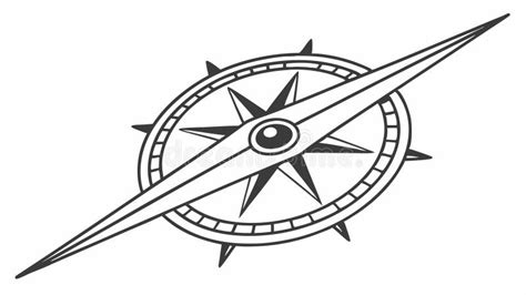 Intricate Compass Rose Design Precise Navigation Emblem Vector Design Generative Ai Stock