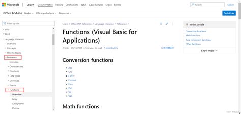Excel 获取帮助信息，查找sheet中和vba里的可用函数microsoft Visual Basic For Applications 帮助 下载 Csdn博客