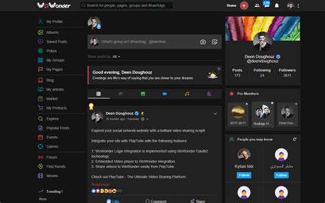 45 Best Social Network Scripts Your Own Social Network Wowonder The