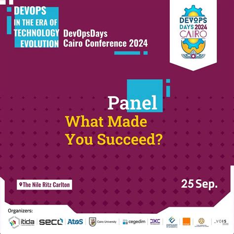 Devopsdayscairo Devops Itida Secc Egypt Whatmadeyousucceed Techsuccess Innovation