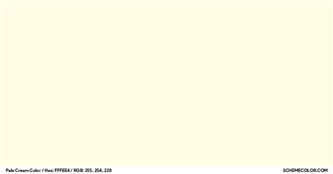 Pale Cream Color Colors