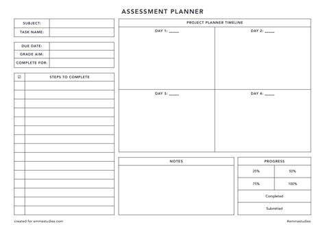 Assessment Planner Artofit