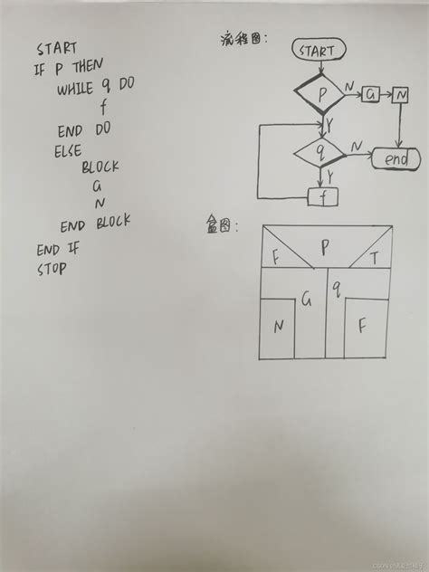 画出程序流程图和盒图画出下列伪码程序的程序流程图或盒图 参考教材45 Csdn博客