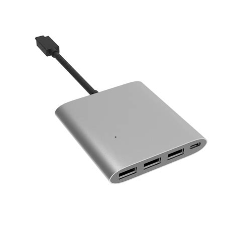 Portable High Speed 4 Ports USB 3 1 Type C USB Hub With Pass Through Charging China 3 Port Hub