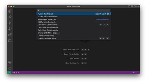 Vscode에서 Flutter 프로젝트 생성하기 머가필요해