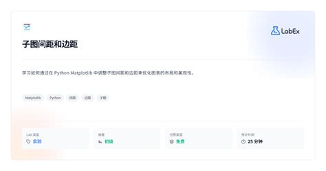 在 Python Matplotlib 中调整子图间距和边距 Labex