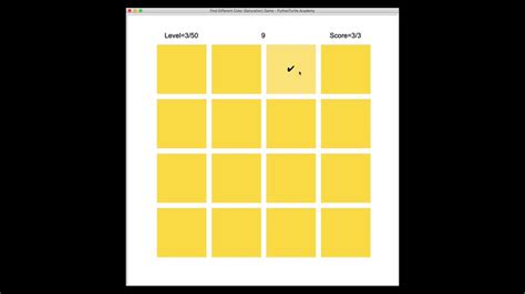 Find Different Color Game With Python Turtle Youtube