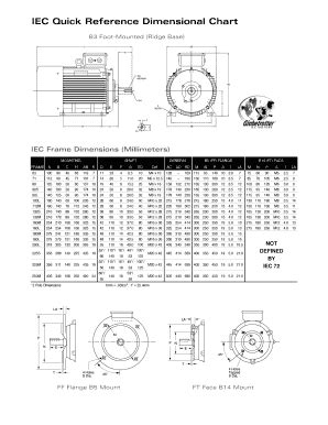 Fillable Online IEC Quick Reference Dimensional Chart Fax Email Print PdfFiller