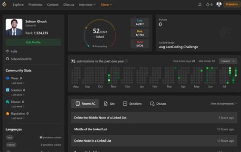 Sohom Ghosh On Linkedin Codingchallenge Codinglife Selfmotivation