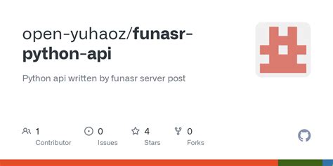 Github Open Yuhaozfunasr Python Api Python Api Written By Funasr