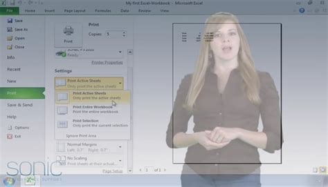 Microsoft Excel 2010 Printing Excel Workbooks Microsoft Excel Videos